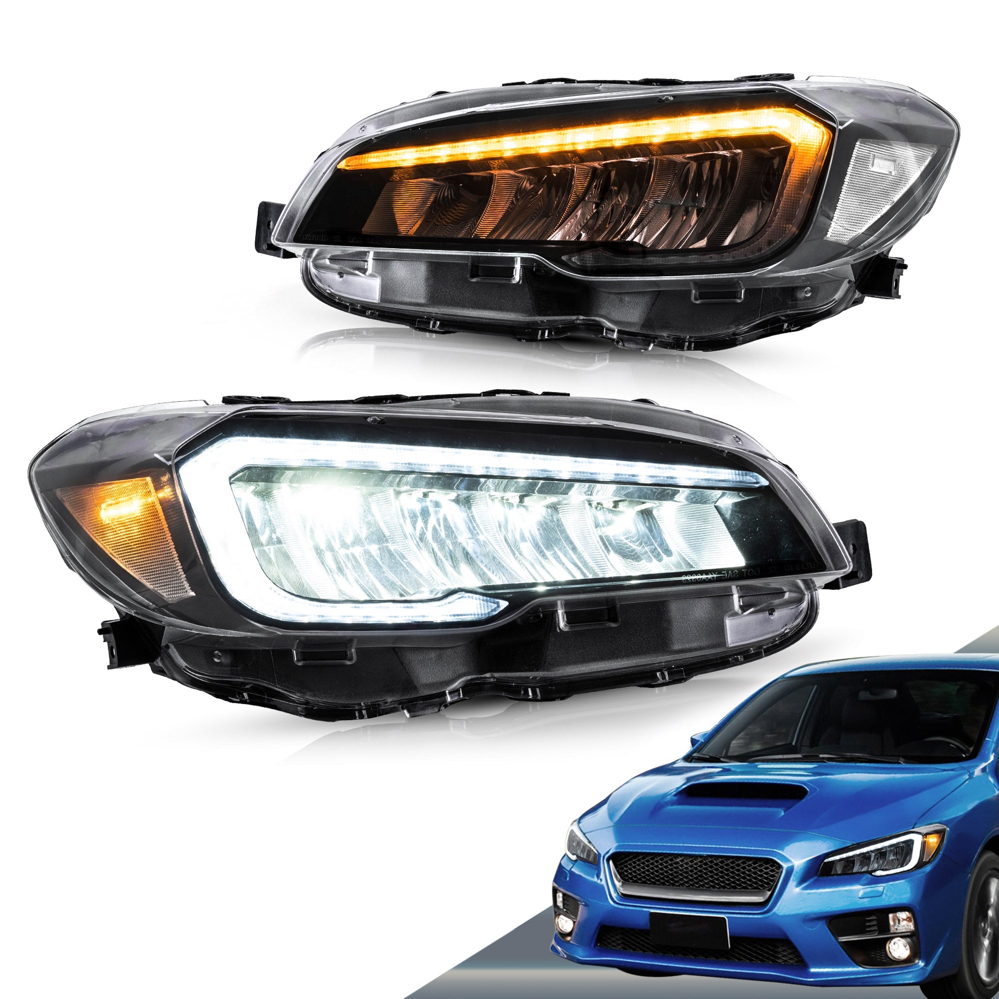 VLAND [15-21 WRX] Dual Beam Projector and Full LED Headlights – JDMuscle