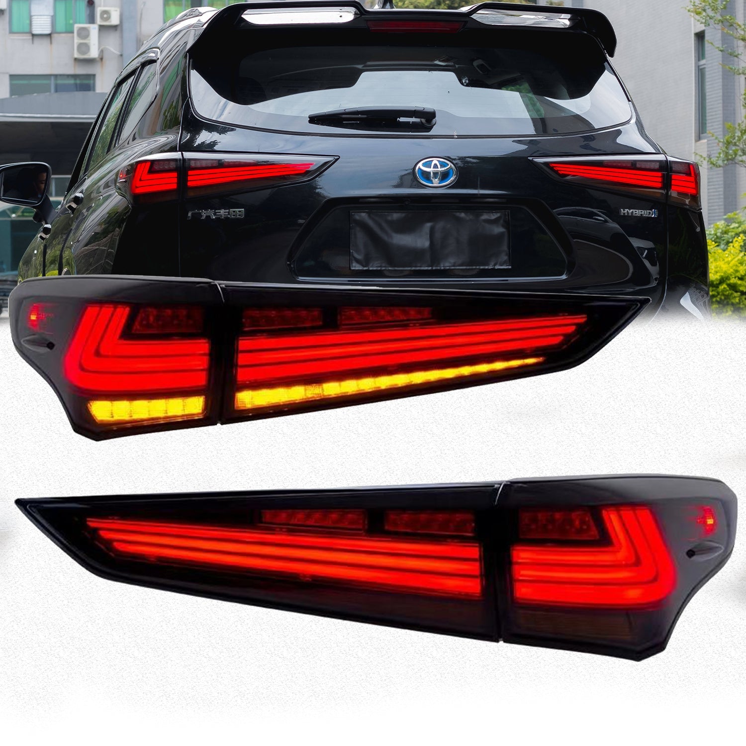 Archaic Full LED Tail Lights Assembly For Toyota Highlander 2020-2022 ...