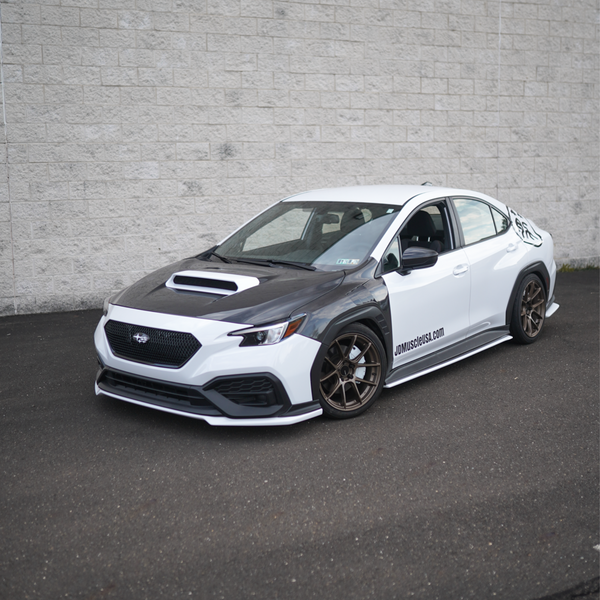JDMuscle 2022-23 WRX Carbon Fiber Hood OEM Style 2 PC | JDMuscle