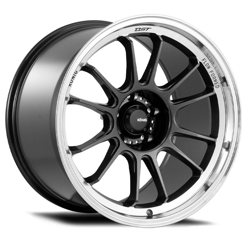 Konig Hypergram 18X11 5X114.3 ET15 Metallic Carbon W/ Machined Lip Flo ...
