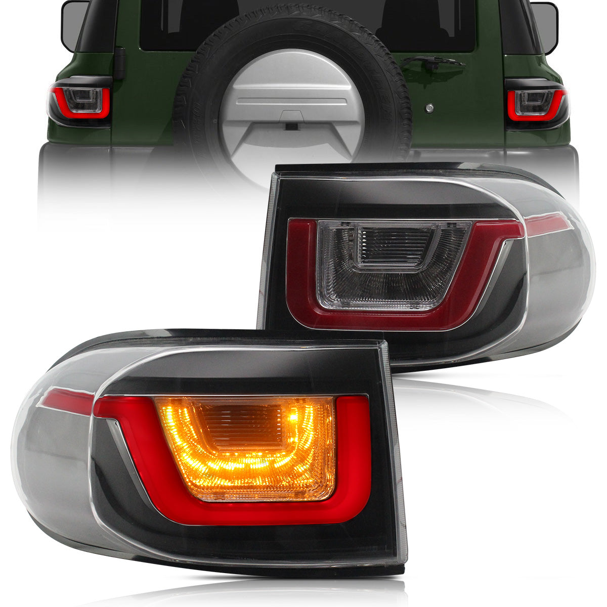 VLAND 07-17 FJ Land Cruiser LED Tail Lights – JDMuscle