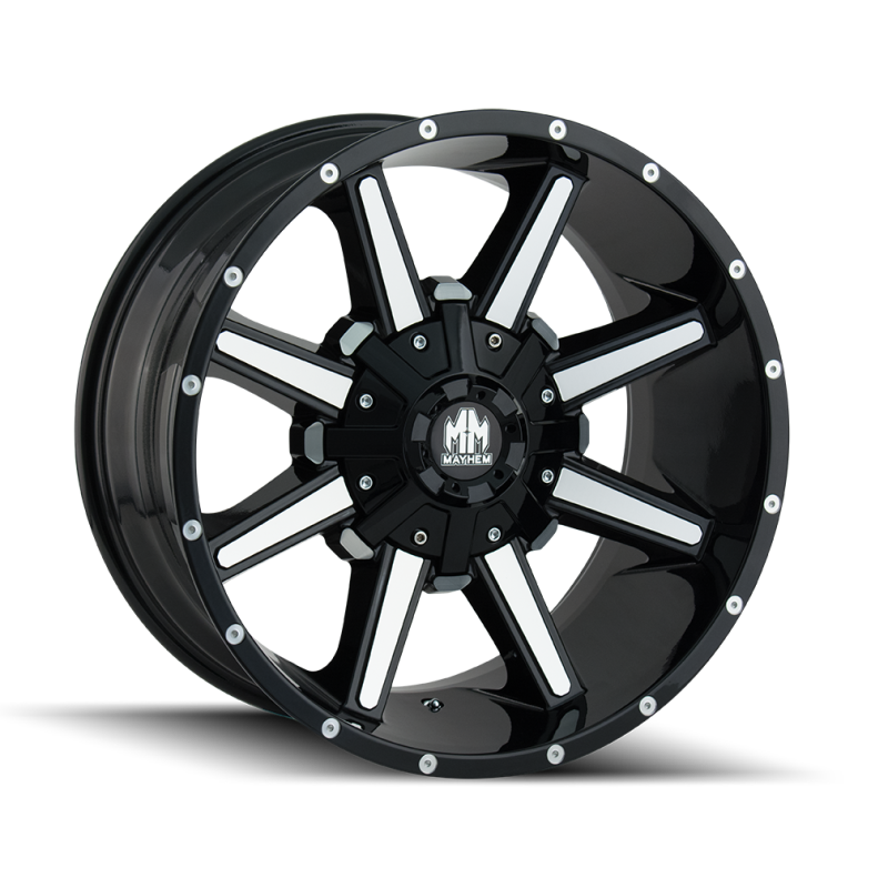 Mayhem 8104 Arsenal 18x9 / 5x114.3 BP / -12mm Offset / 87mm Hub Black ...
