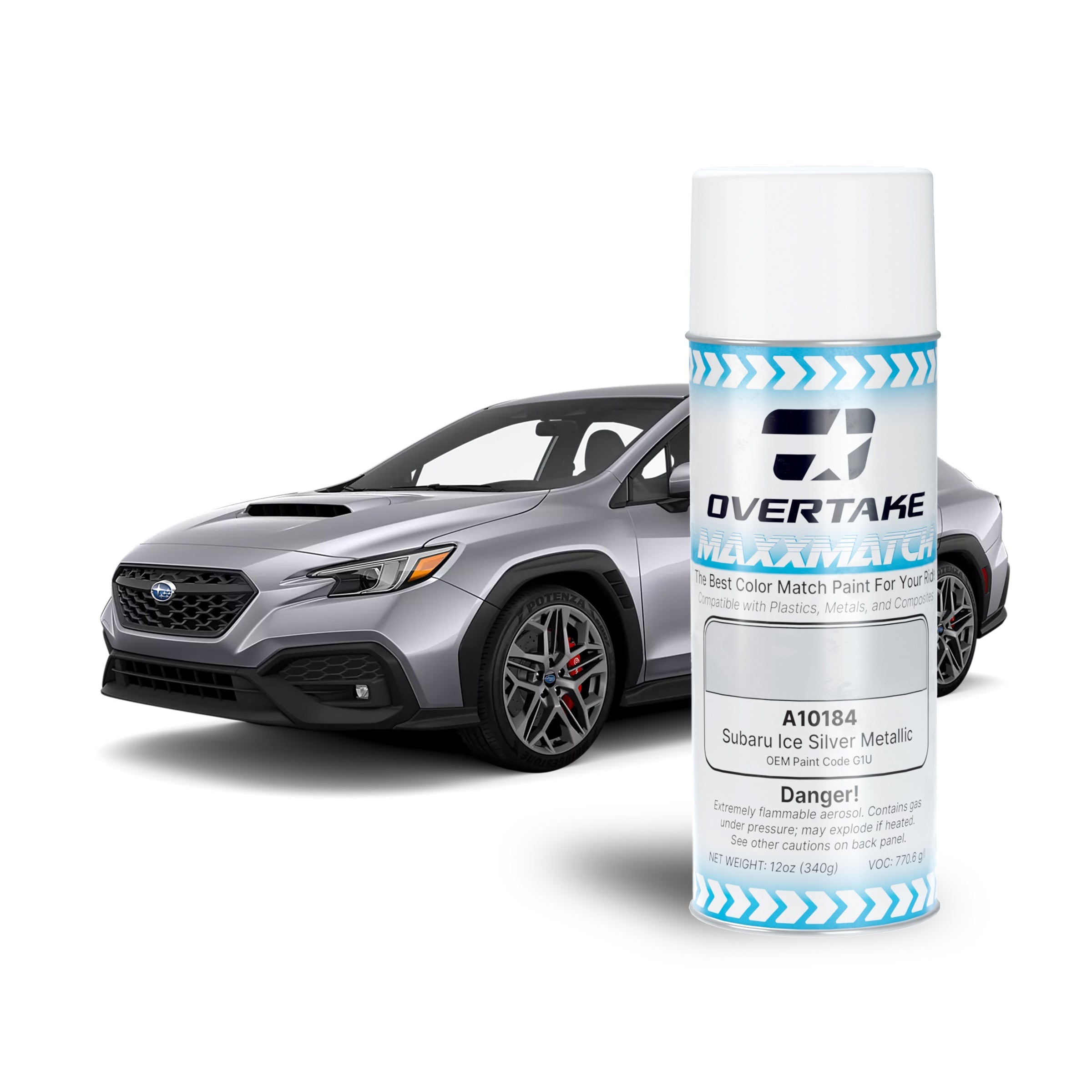 Overtake MaxxMatch Paint - Subaru Ice Silver Metallic G1U 12oz. Can ...
