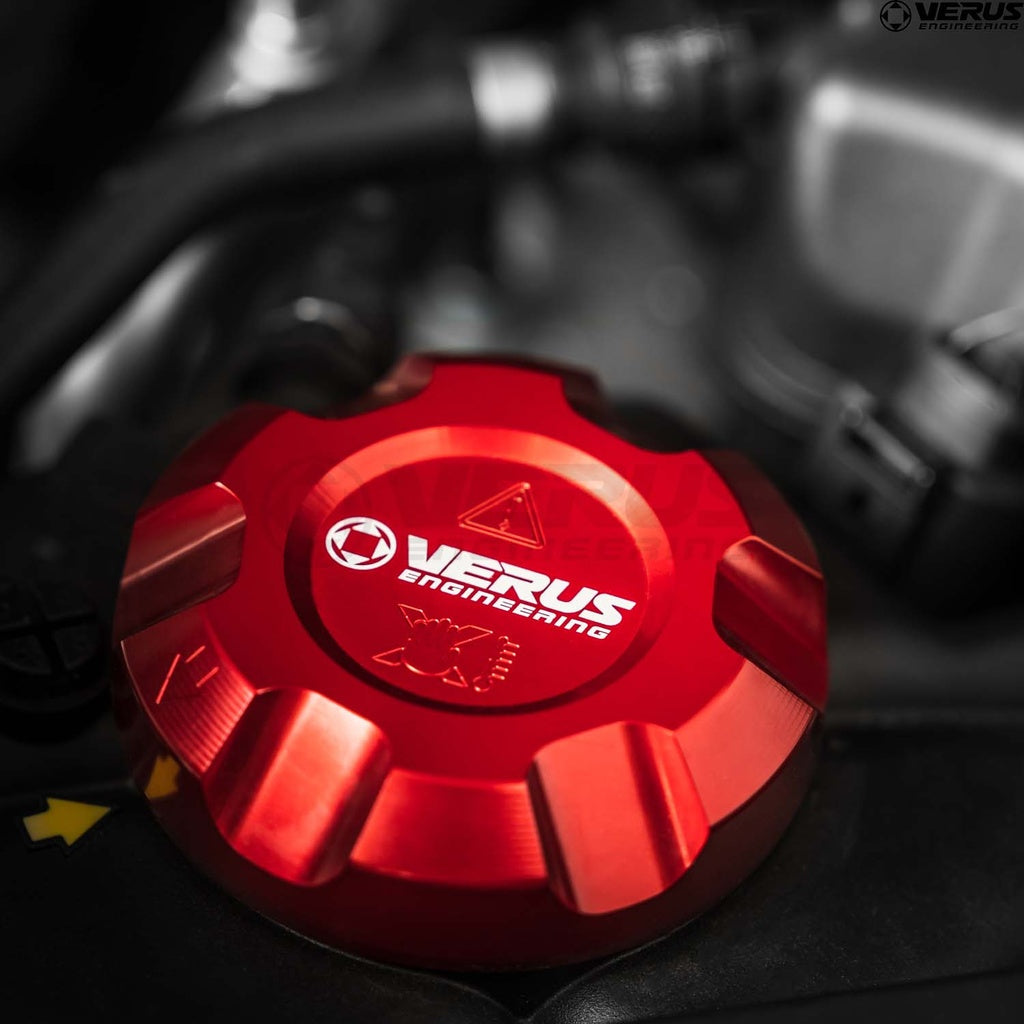 Verus Engineering 20-22 Supra Mk5 Coolant Cap Red | A0247A-RED | JDMuscle