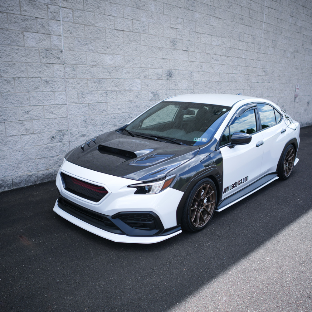 JDMuscle [22-25 WRX] 3-Piece Front Lip V1 | Paint Matched / Gloss Blac