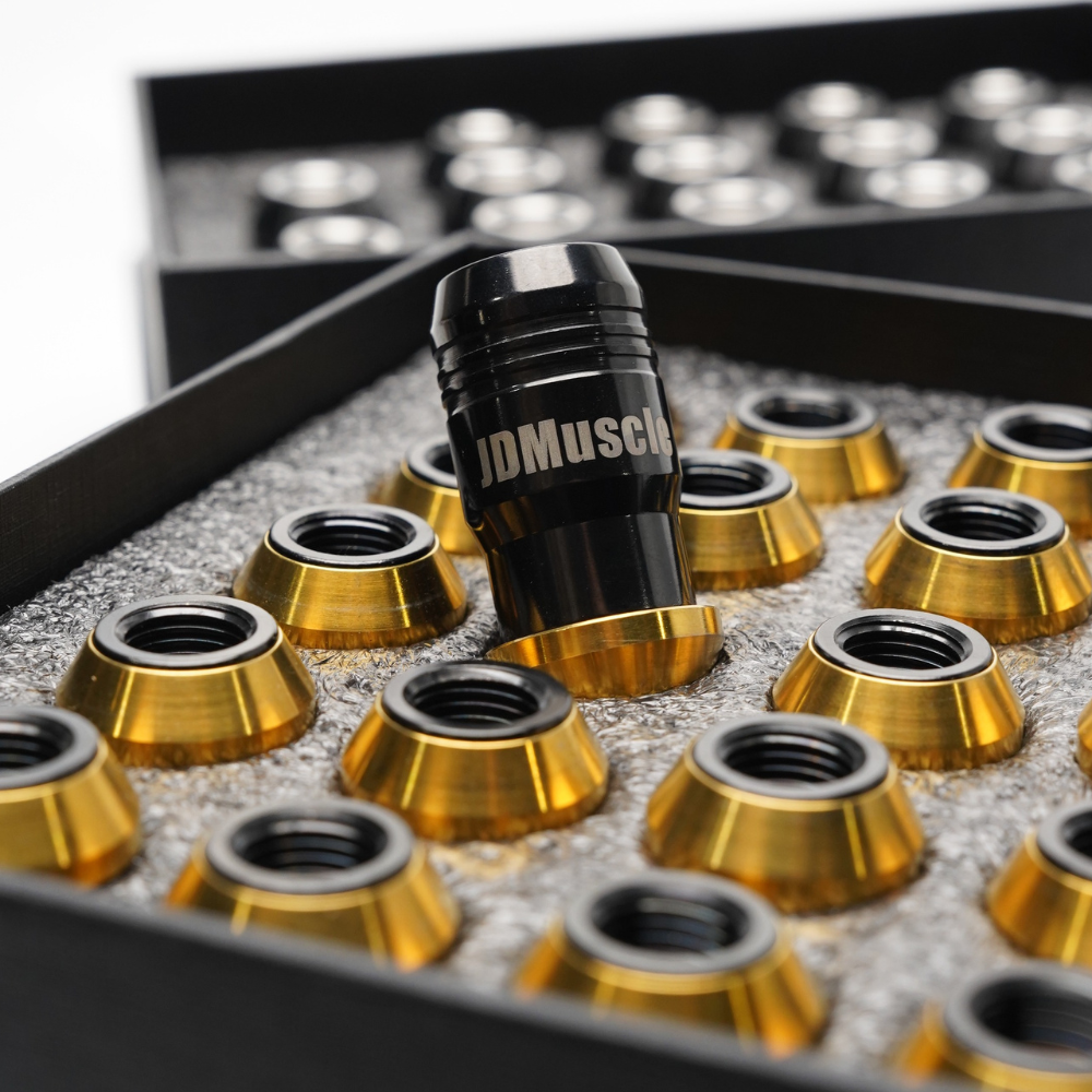 JDMuscle Titanium Lug Nuts 12x1.25 [Universal Fitment-Subaru Nissan In