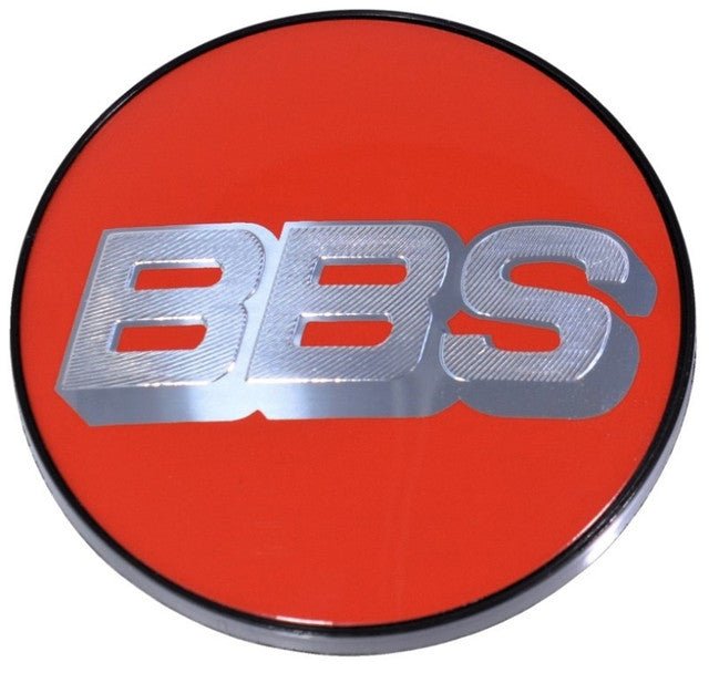 BBS Center Cap 64.5mm BBS Logo Red/Silver | select SR, CH-R and TL-A w ...