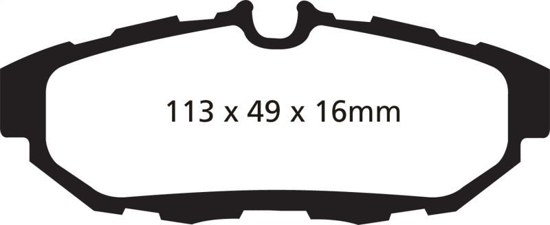 EBC Yellowstuff Rear Brake Pads for Ford Mustang 2010-2013 – High-Perf ...