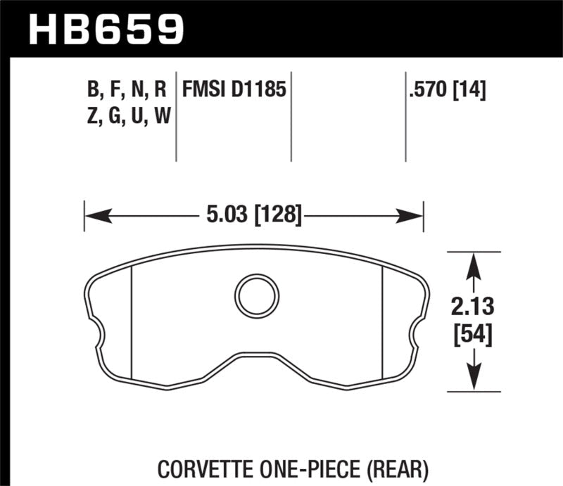 Hawk Performance DTC-30 High Performance Street Brake Pads for Chevrol ...