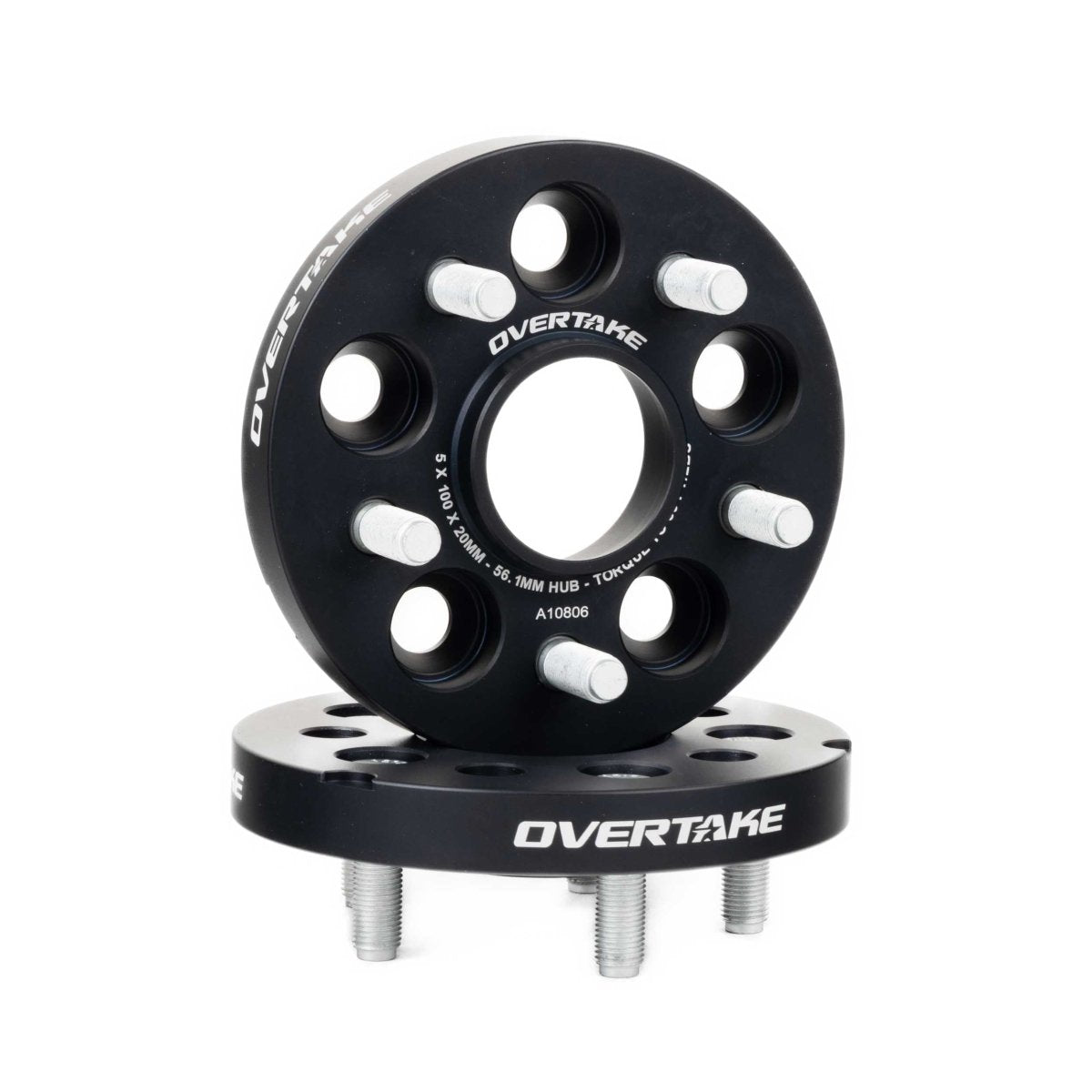 OVERTAKE Wheel Spacers - Pair - 20mm 5x100 - Subaru 2002-2014 WRX, 200 ...