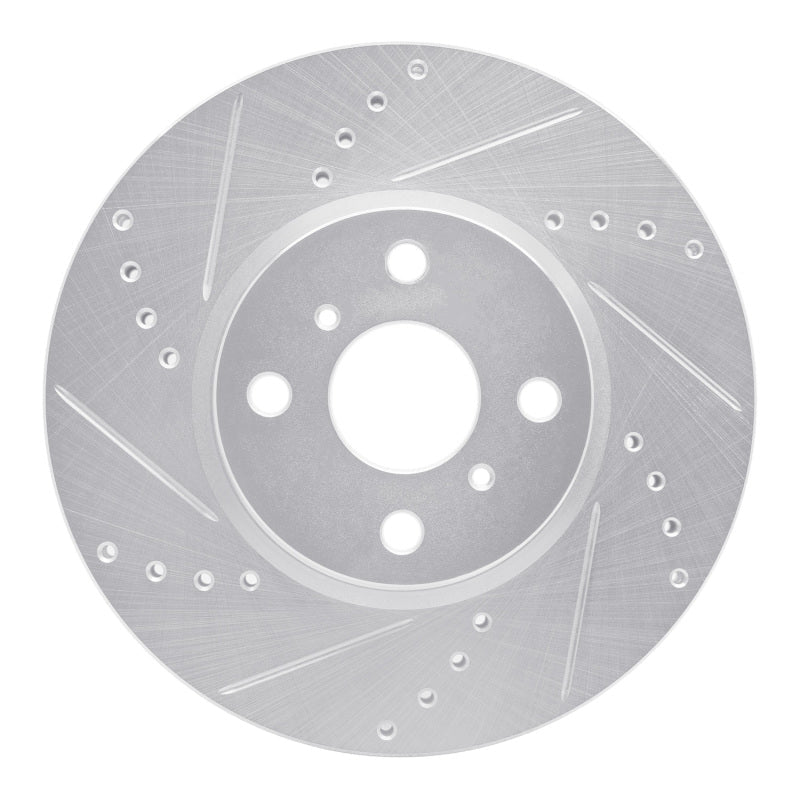R1 Concepts Toyota Yaris Front Left Drilled & Slotted Brake Rotor (201 ...