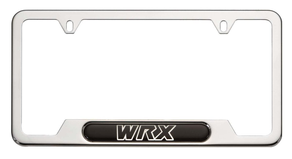 Subaru OEM License Plate Frame Stainless Steel Polished w/ WRX Logo ...