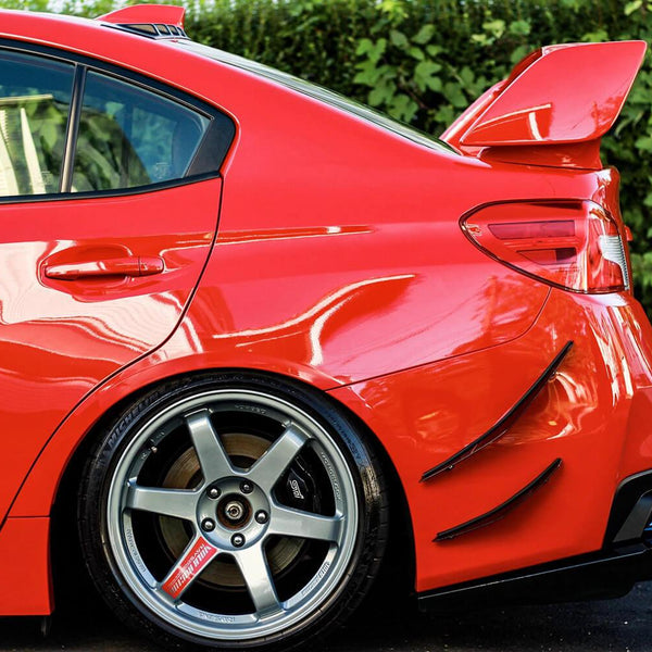 AeroFlowDynamics 15-21 WRX / STI Rear Bumper Canards V1 | JDMuscle