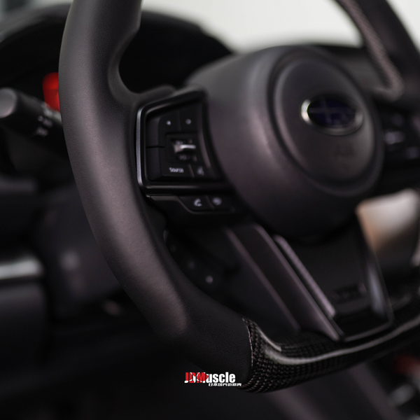 JDMuscle 22-24 WRX Custom Steering Wheel compatible w/ MT and CVT | Ca ...