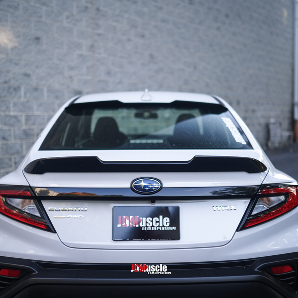 JDMuscle 2022-23 WRX Roof Spoiler V1 - Paint Matched / Gloss Black / A ...