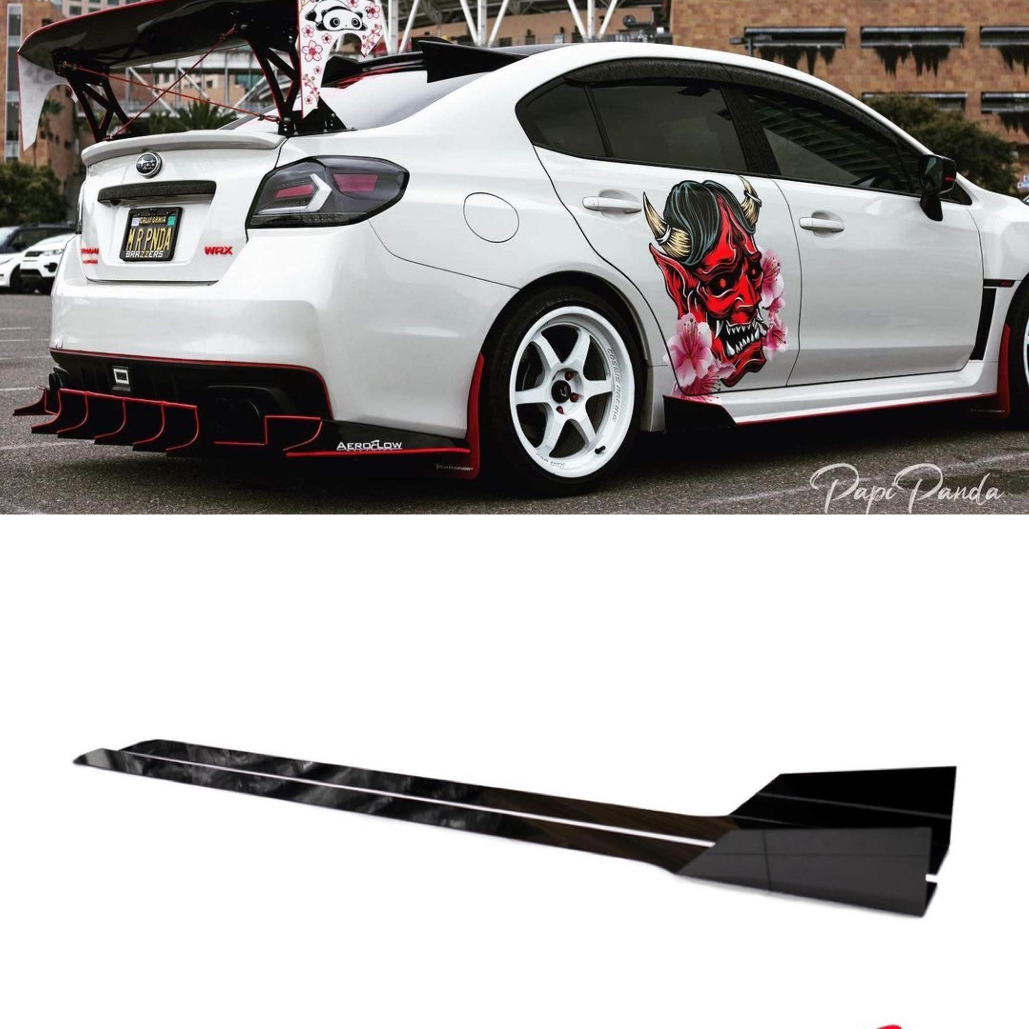 AeroFlowDynamics [15-21 WRX/STI] Side Skirt Extension V4 – JDMuscle
