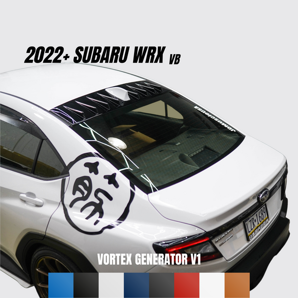 JDMuscle 22-25 WRX Vortex Generator V1 Paint Matched / Gloss Black / A