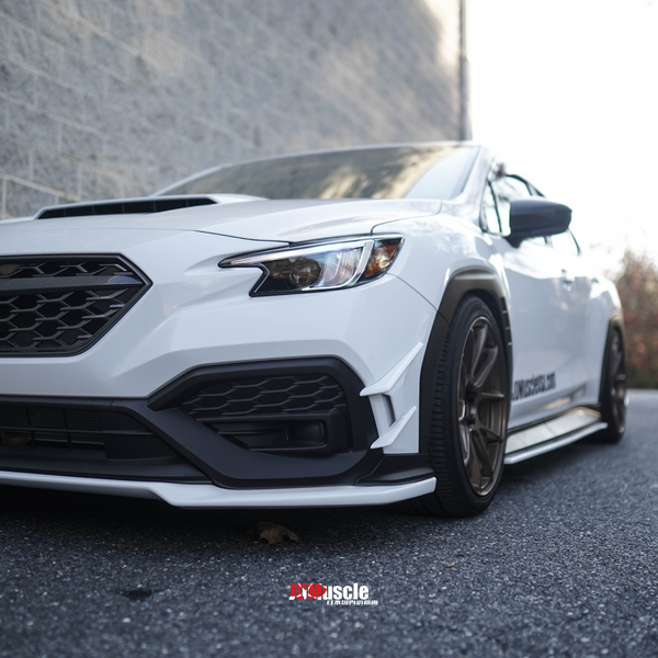 JDMuscle 2022-23 WRX Canards V2 - Paint Matched / Gloss Black / ABS ...