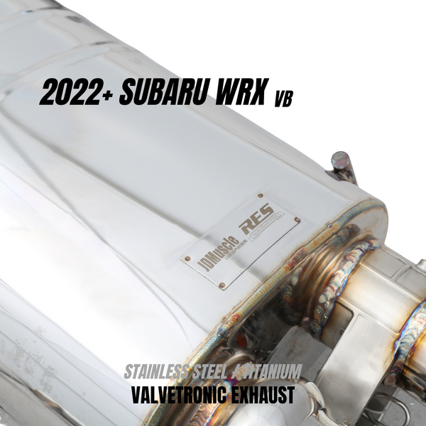 RES x JDMuscle 2022-23 WRX Valvetronic Catback Exhaust MT&CVT | JDMuscle
