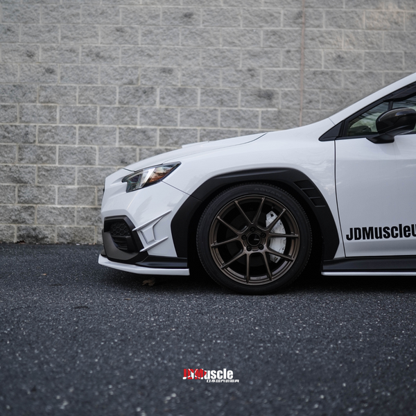 JDMuscle 2022-23 WRX Canards V2 - Paint Matched / Gloss Black / ABS ...