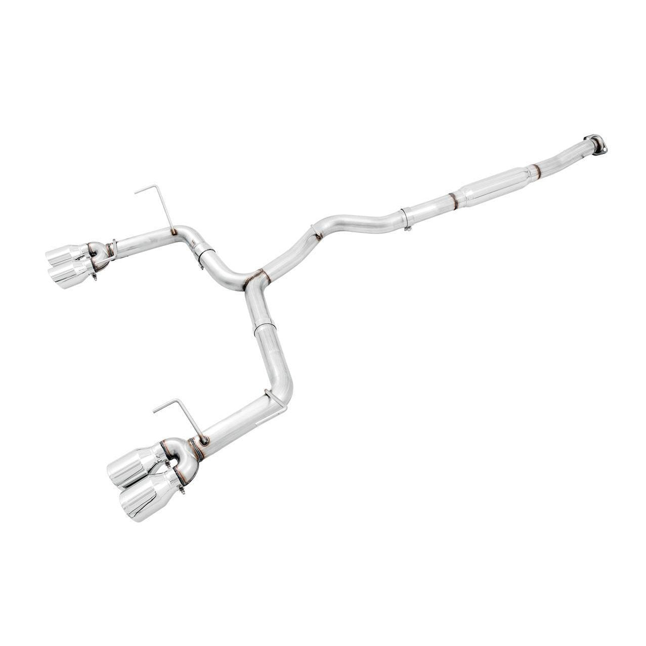 AWE [11-21 WRX/STI Sedan] Track Edition Cat Back Exhaust Chrome Silver ...