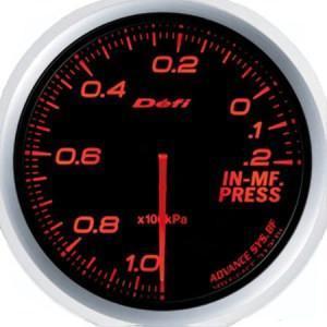 Defi Advance BF 60mm Red Intake Manifold Pressure Gauge | kPa - Univer ...