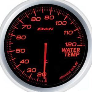 Defi Advance BF 60mm Red Water Temp Gauge - Universal | DF10502 – JDMuscle