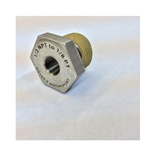 Killer B Oil Temperature Sensor Adapter 1/2NPT to 1/8PT - Universal ...