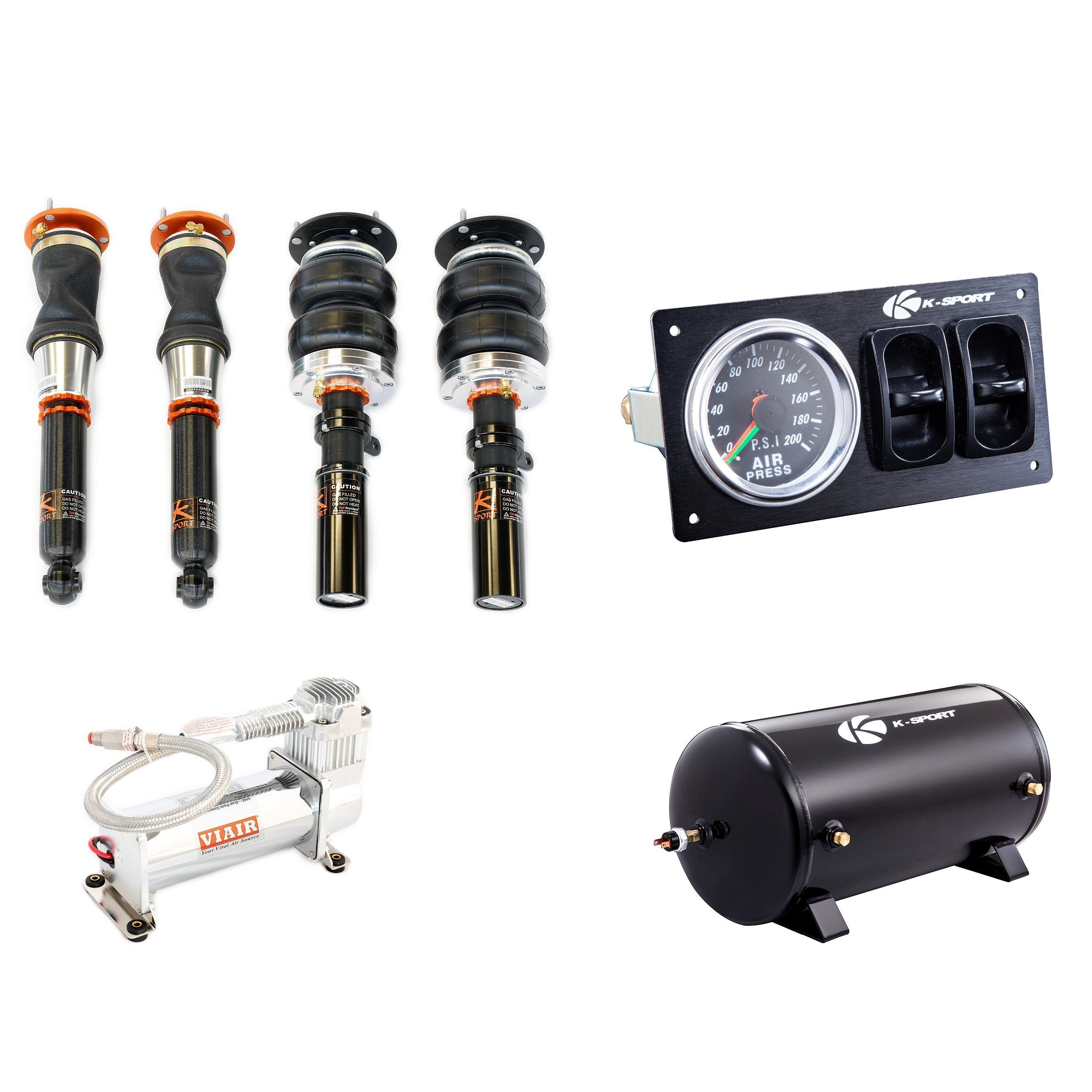 KSport Airtech Basic Air Suspension System | 2006-2011 Honda Civic | C ...